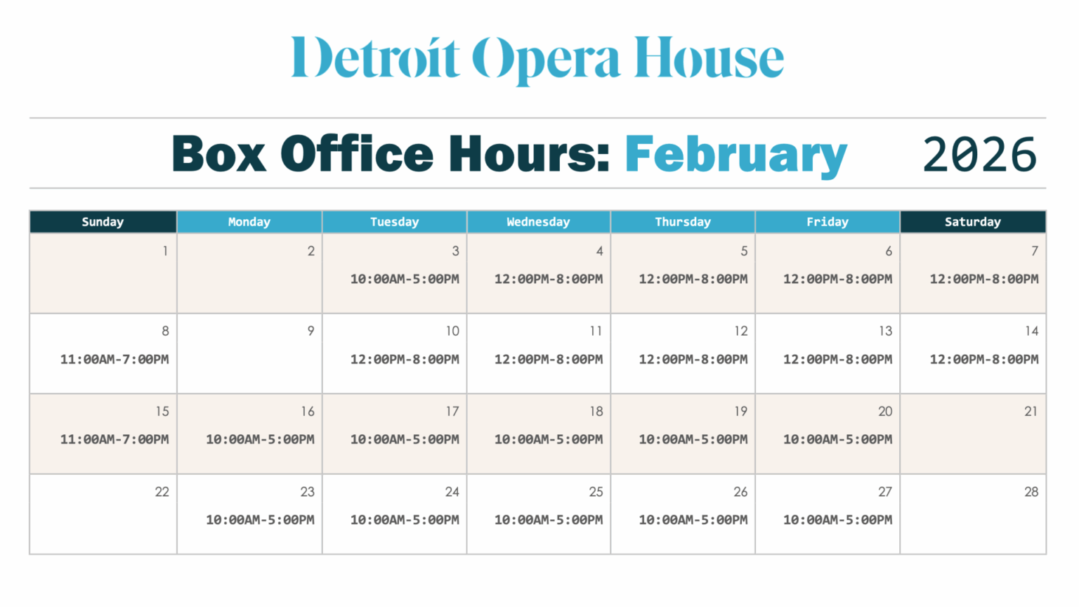 Plan Your Detroit Opera House Visit - Detroit Opera